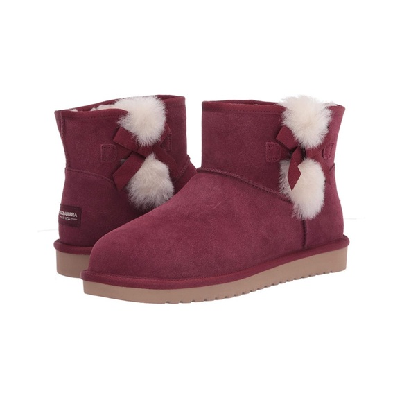 UGG | Shoes | Ugg Koolaburra Victoria Mini Burgundy Boots | Poshmark